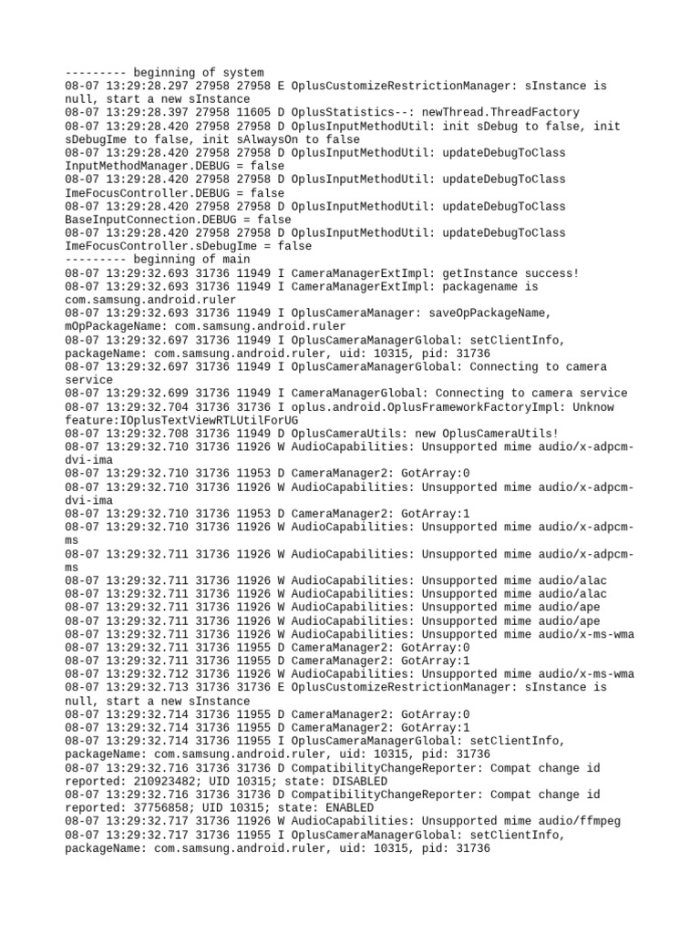 Log Cat 1754551772646 | PDF | Data Compression | Computing