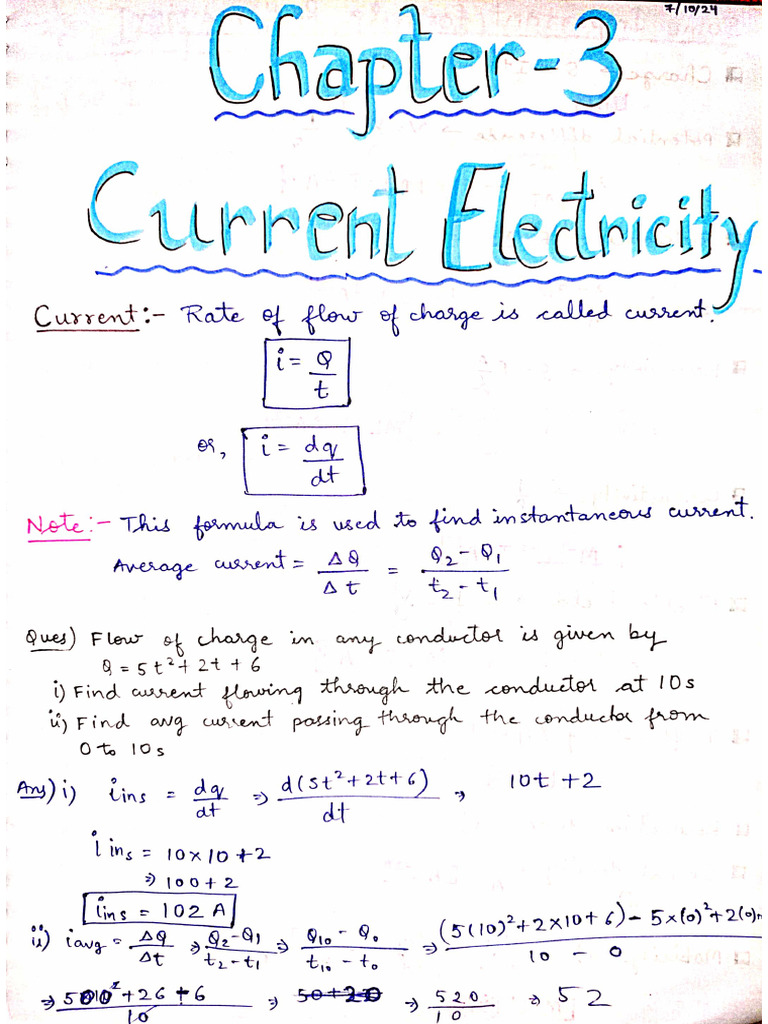 Current Electricity | PDF