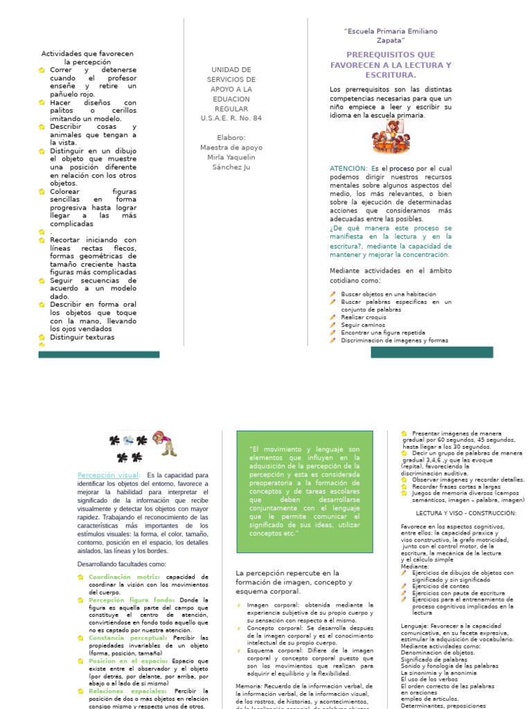 Actividades para Mejorar la Percepción Visual | PDF | Percepción | Memoria