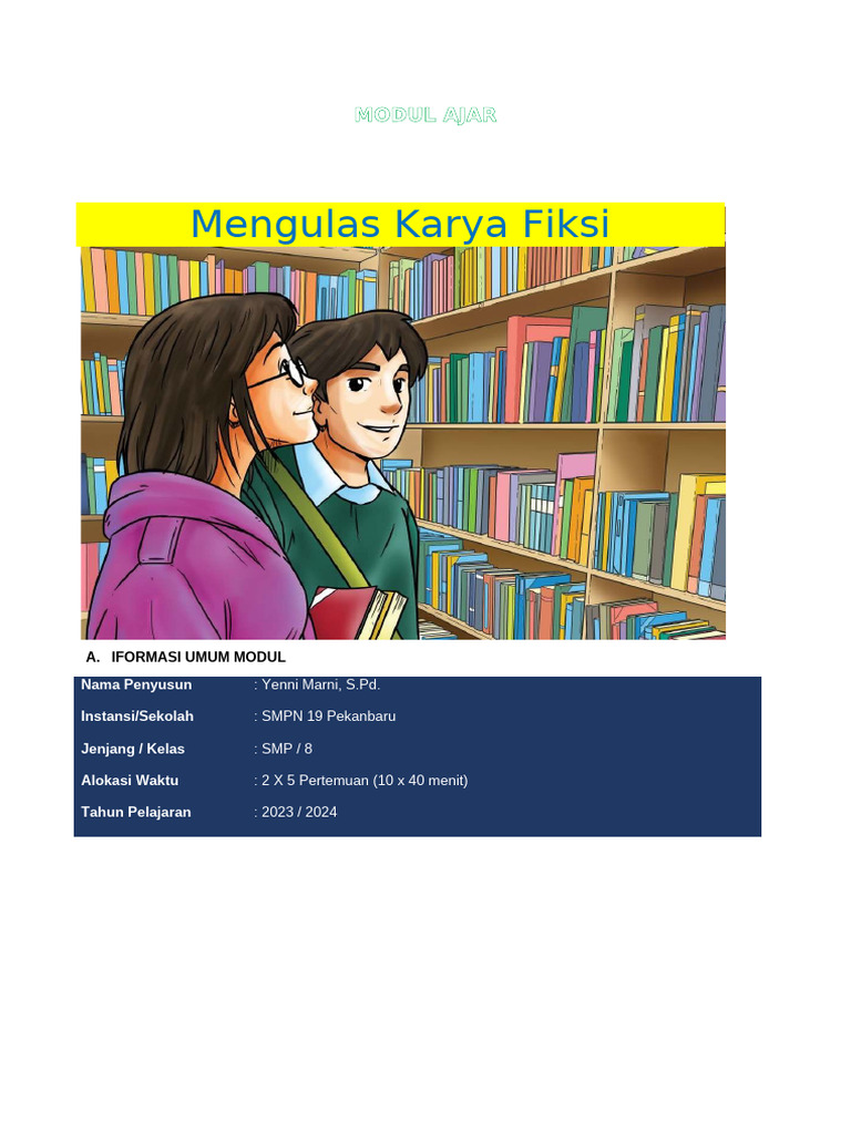 MA Bab IV Mengulas Karya Fiksi | PDF