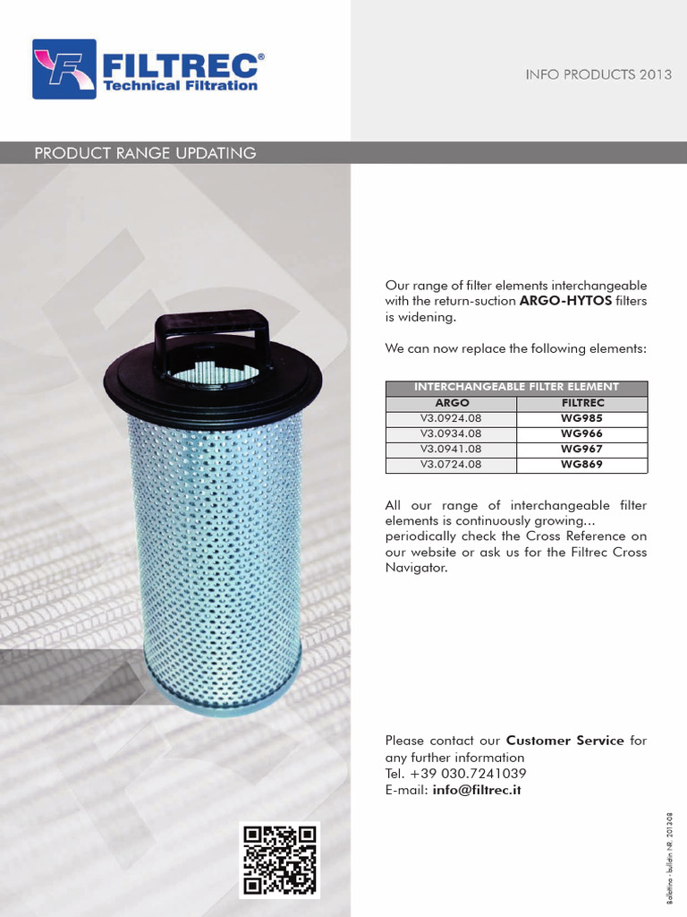 Interchangeable Filter Elements Guide | PDF