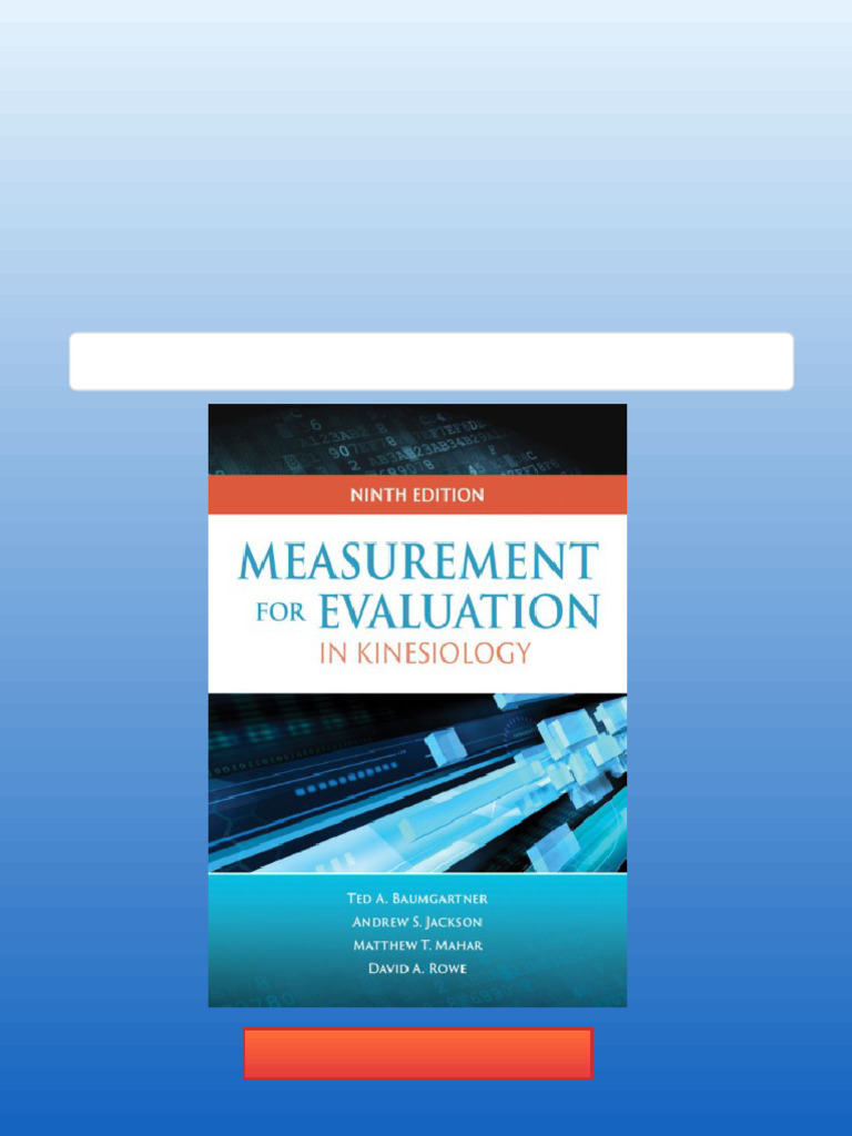 Measurement for Evaluation in Kinesiology Matthew Mahar Full Access | PDF | Educational ...