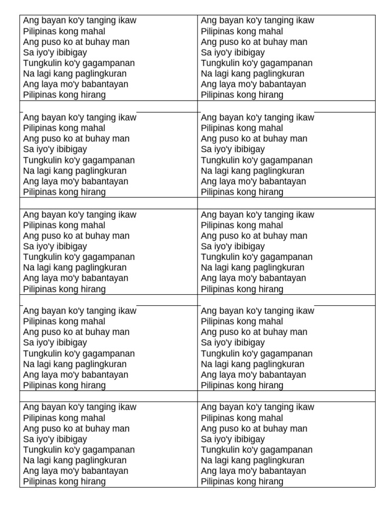 Ang Bayan Ko | PDF | Political Songs | Songs