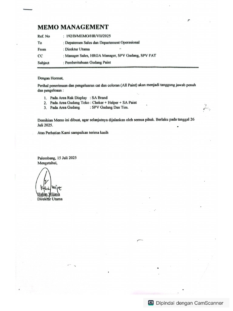 Memo Management | PDF