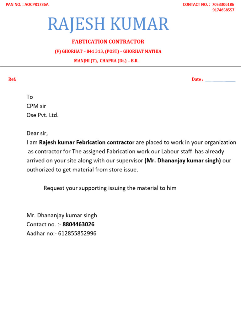 Chacha Letterhead Blank 5 | PDF