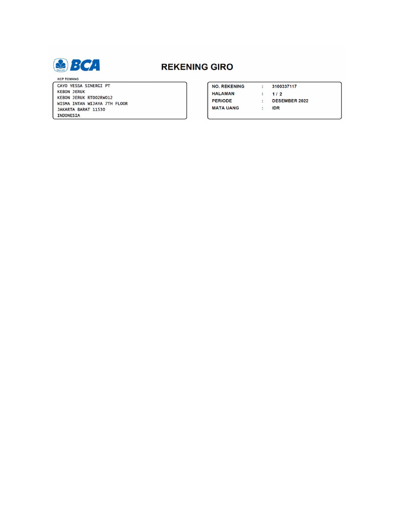 Bca | PDF