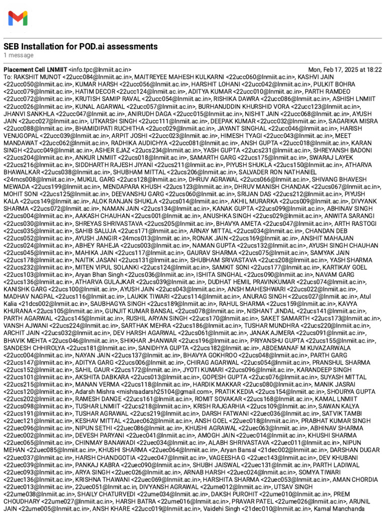POD.ai Assessment Installation Guide | PDF