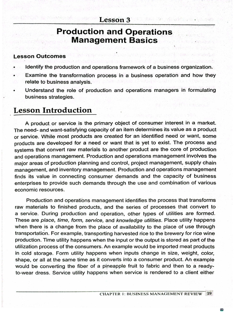 CH 1 Lesson 3 SBA | PDF