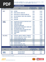 BAT Chile Lista Precio Mayorista - Marzo 2024 | PDF