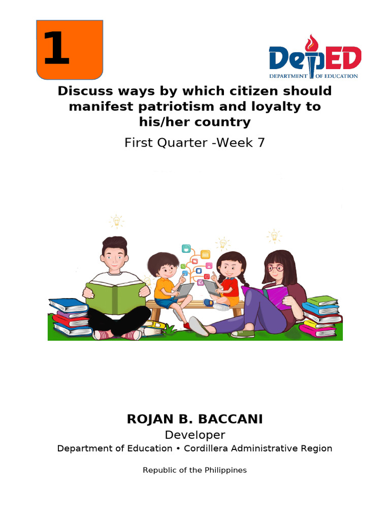 Citizenship and Patriotism Activity Sheet | PDF | Copyright
