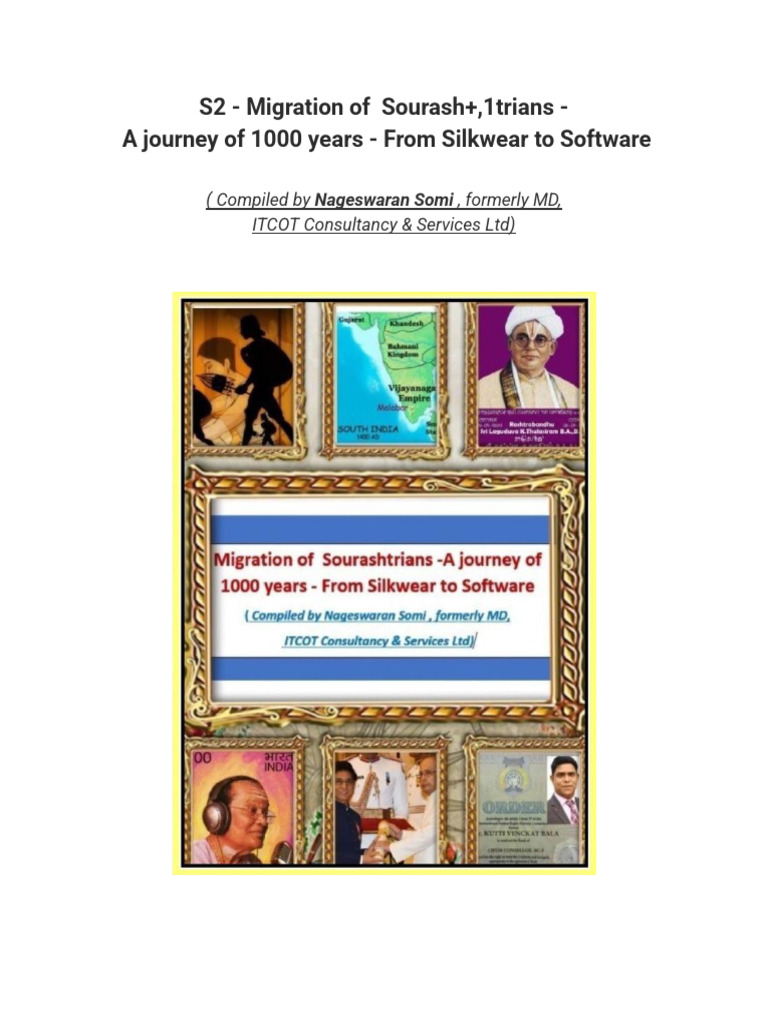 S2 - Migration of Sourashtrians | PDF