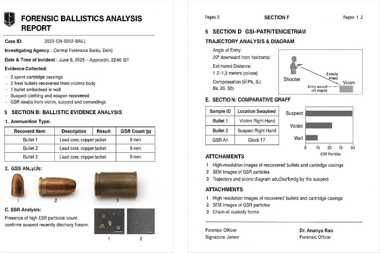 Enhanced Forensic Ballistics Report | PDF