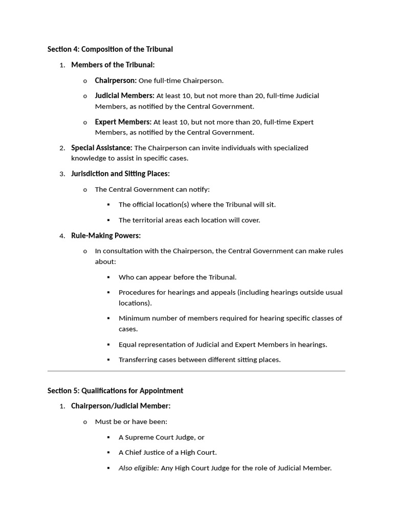 NGT Act 2010: Tribunal Composition & Powers | PDF | Legal Liability ...