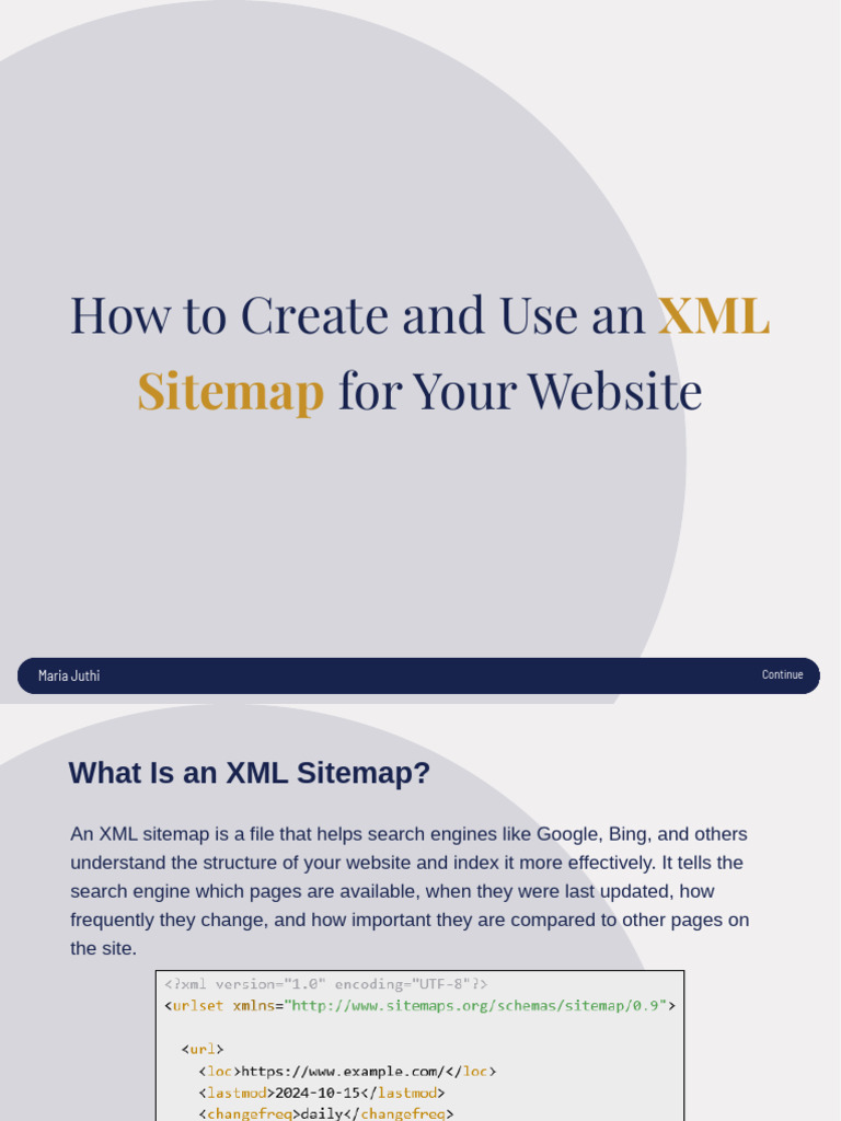 XML Sitemap Creation Guide | PDF | World Wide Web | Internet & Web
