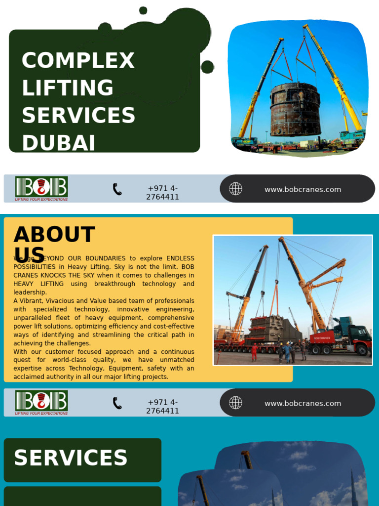 Complex Heavy Lifting Services Dubai | PDF