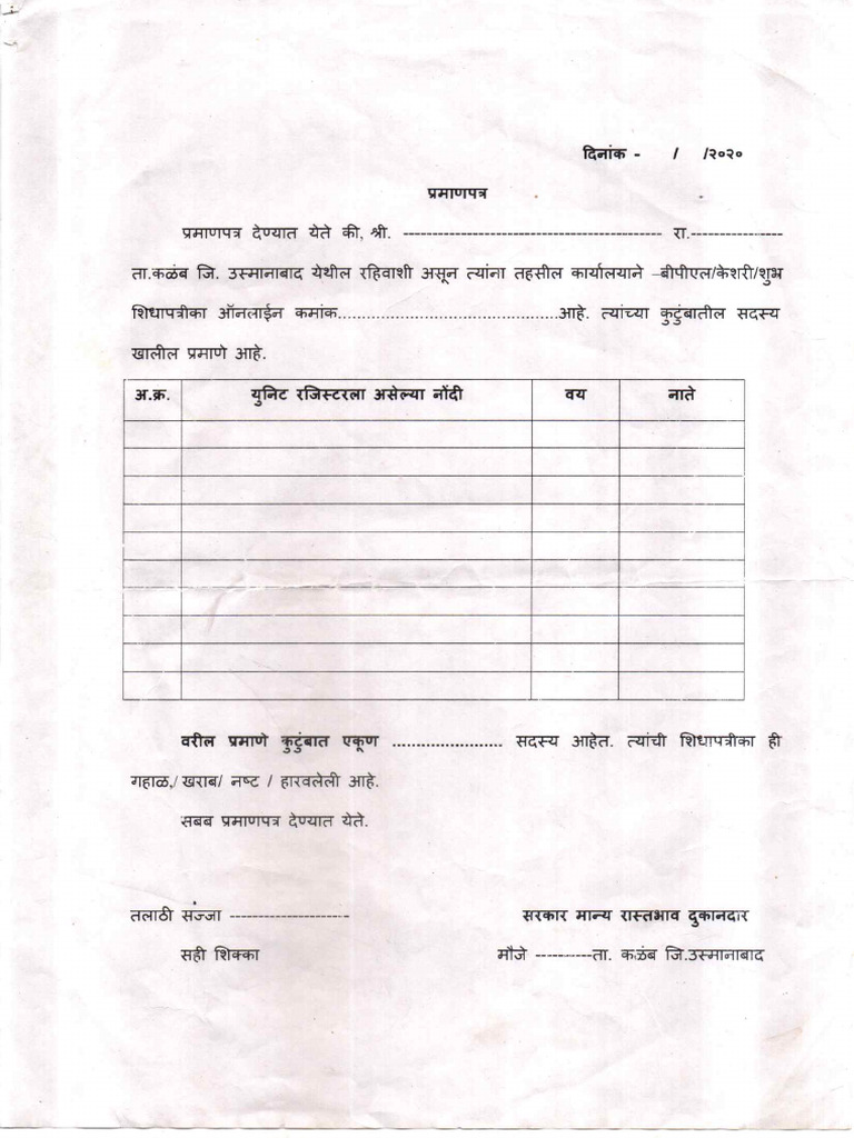 Reshan Card | PDF