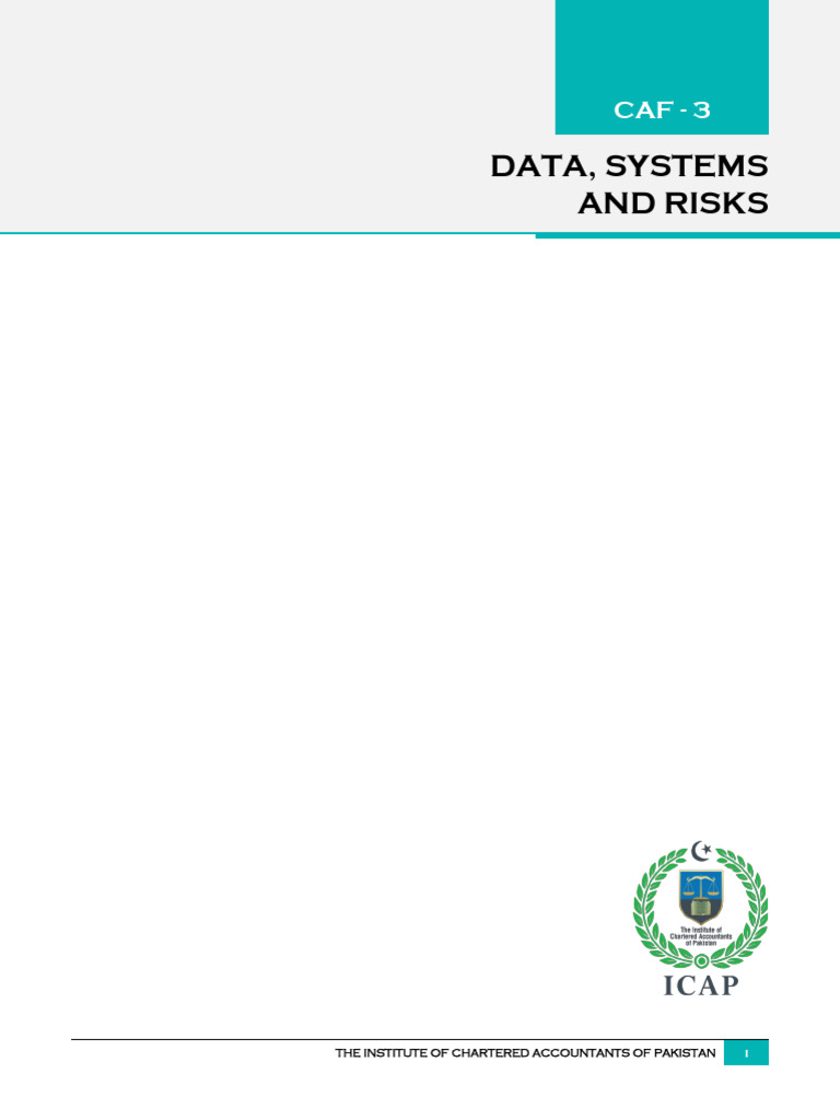 CAF-3-ST (Data Systems & Risk) | PDF | Html | Json