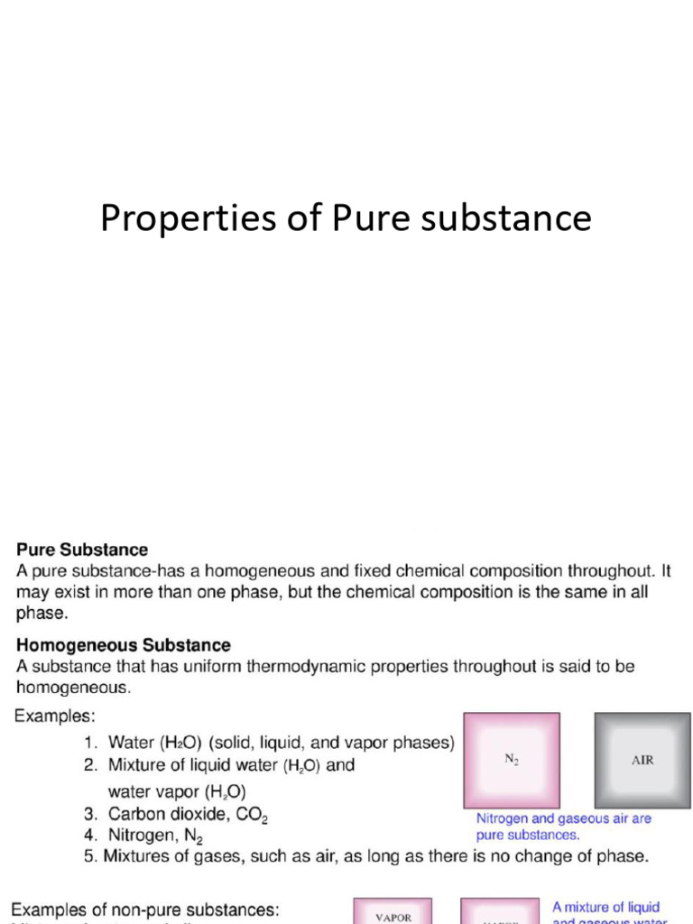 02 - Properties of Pure Substances | PDF