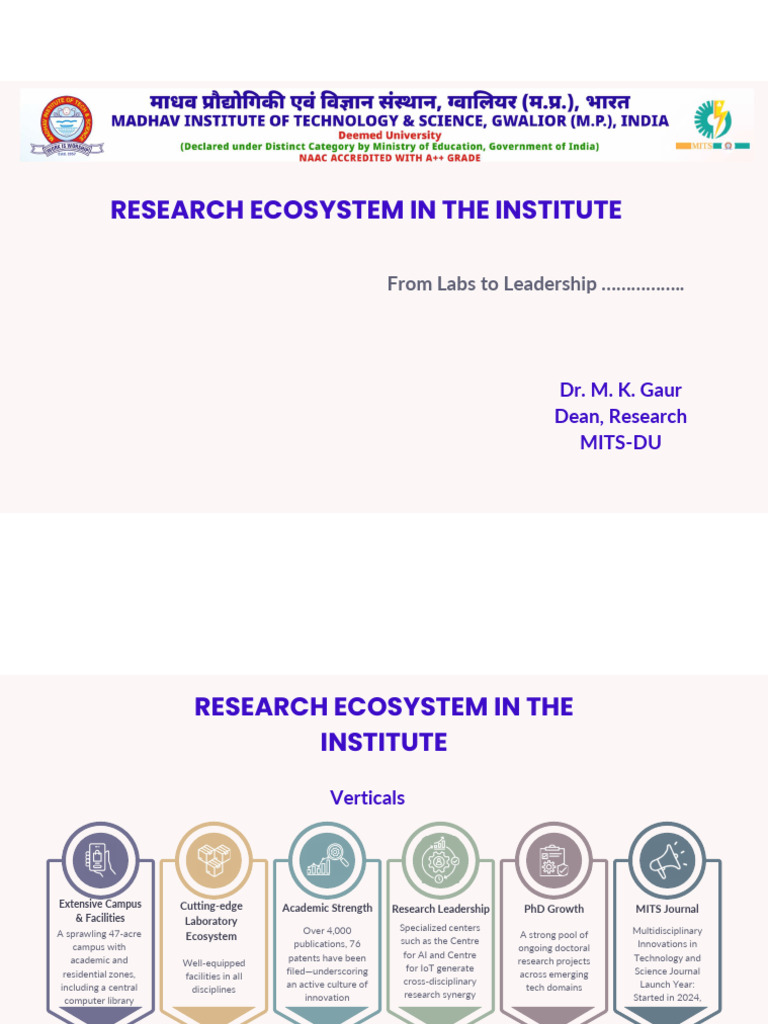 MITS-DU Research Ecosystem Overview | PDF | Massachusetts Institute Of ...
