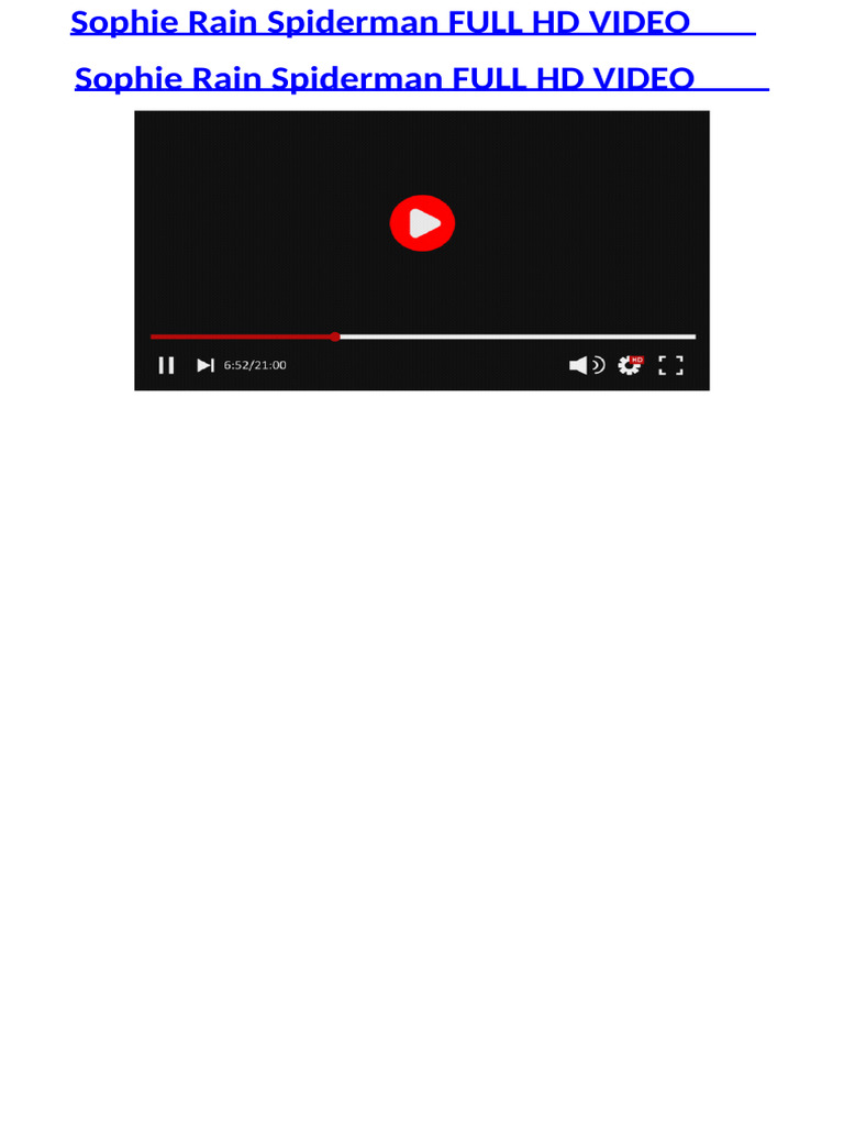 sophie rain spiderman video oficial | PDF