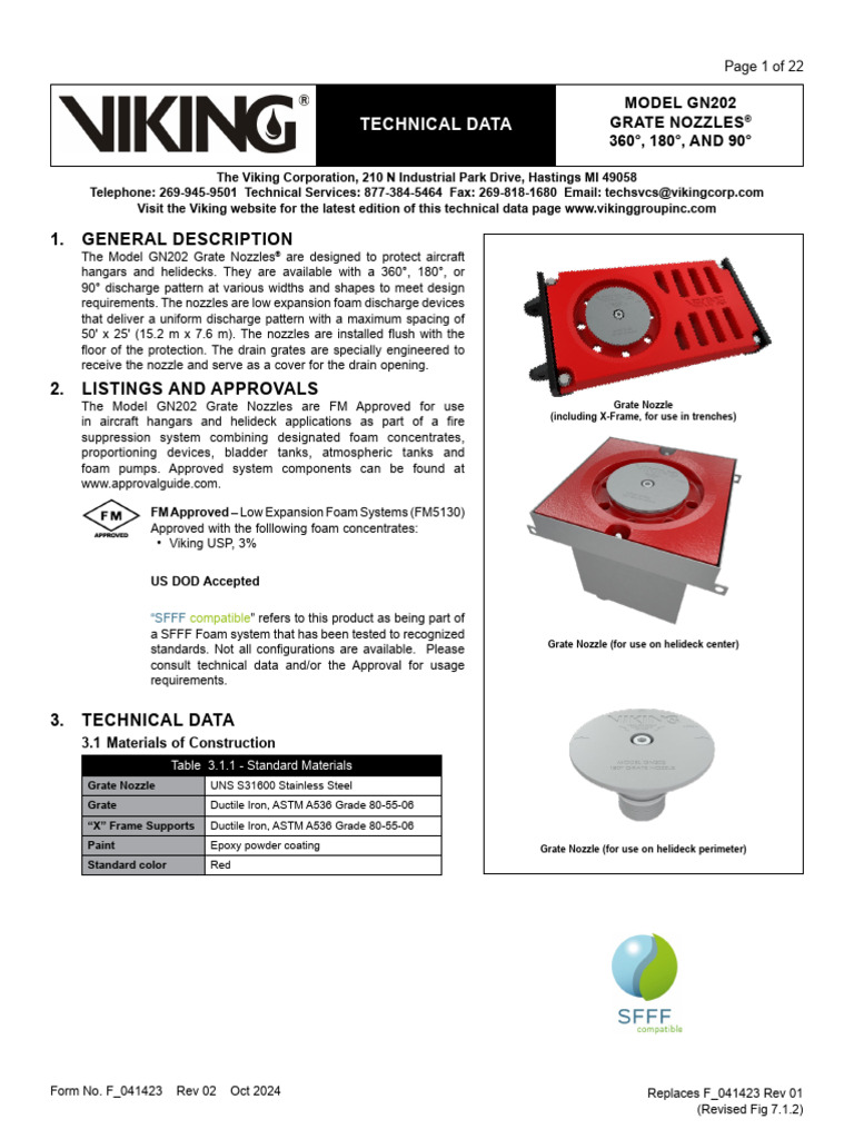 Tds For Grate Nozzle 1 | PDF | Mechanical Engineering