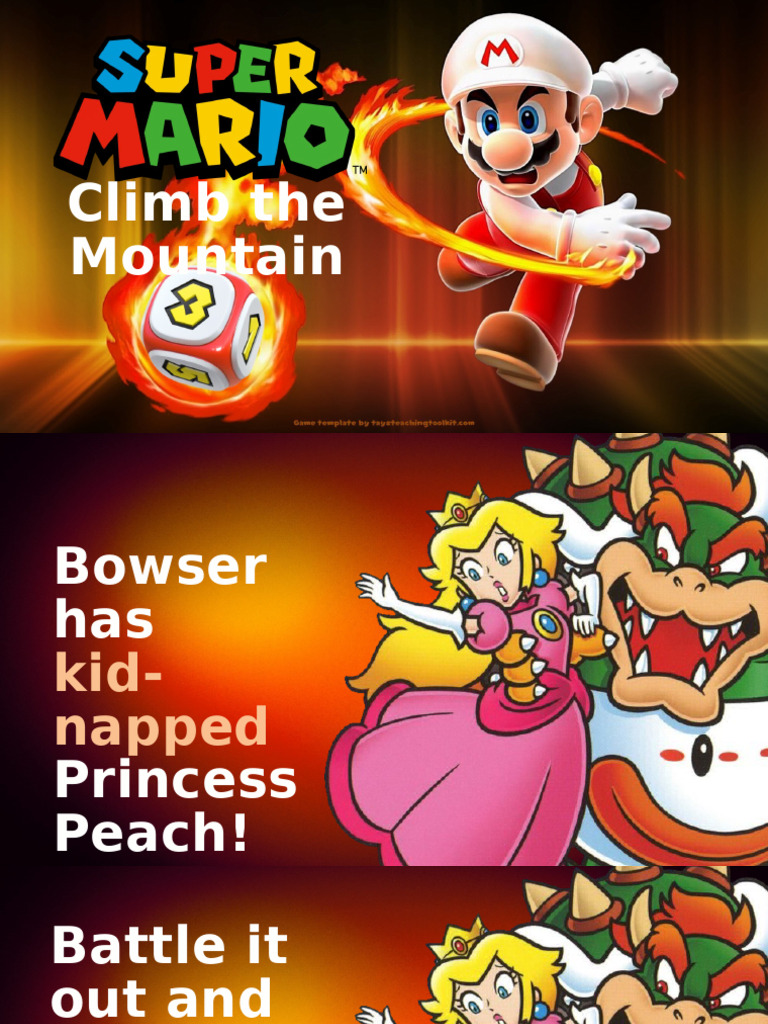 02 Who's He Super Mario Climb The Mountain | PDF | Video Game ...