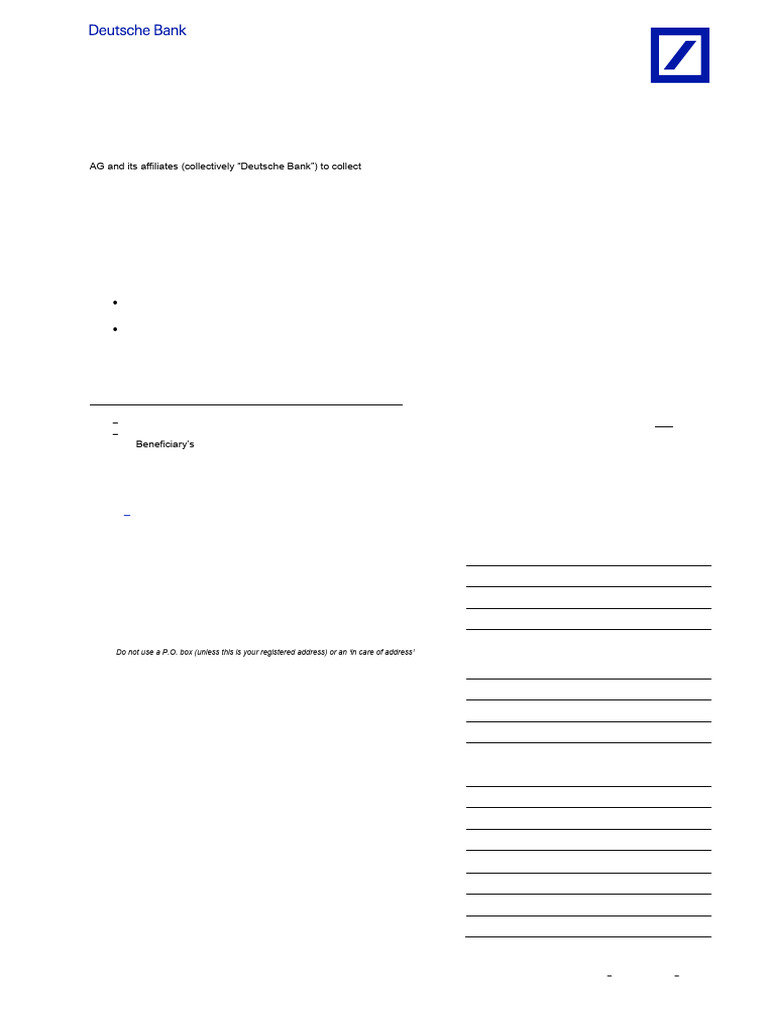 Fatca Crs Individual Self Certification | PDF | Taxes | Government Finances