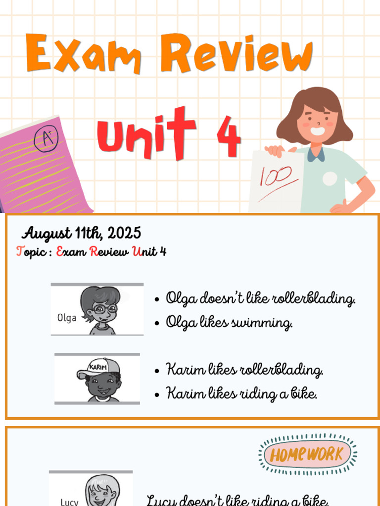 Unit 4 Exam Review Guide | PDF