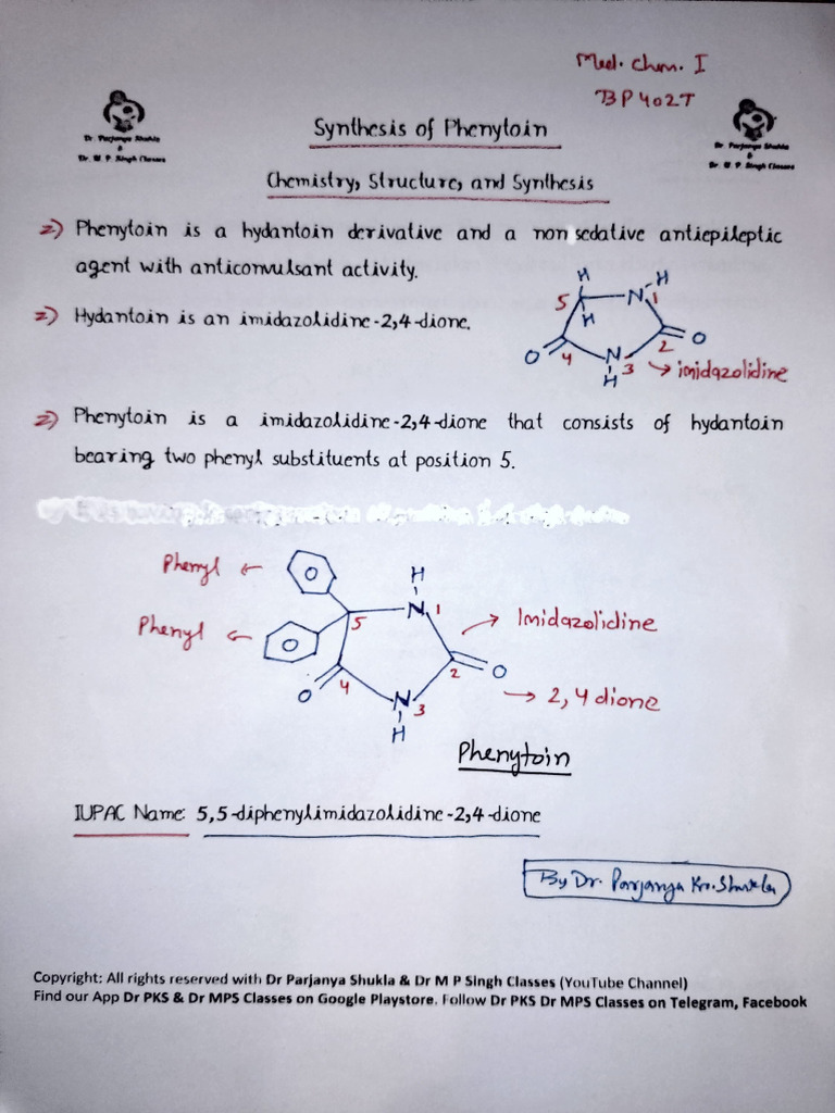 Phenytoin Synthesis and Chemistry Guide | PDF | Chemistry