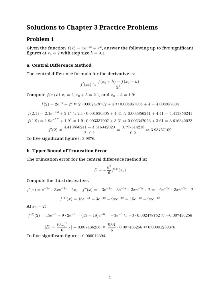 Solutions To Chapter 3 Practice Problems: Problem 1 | PDF | Algorithms | Mathematics