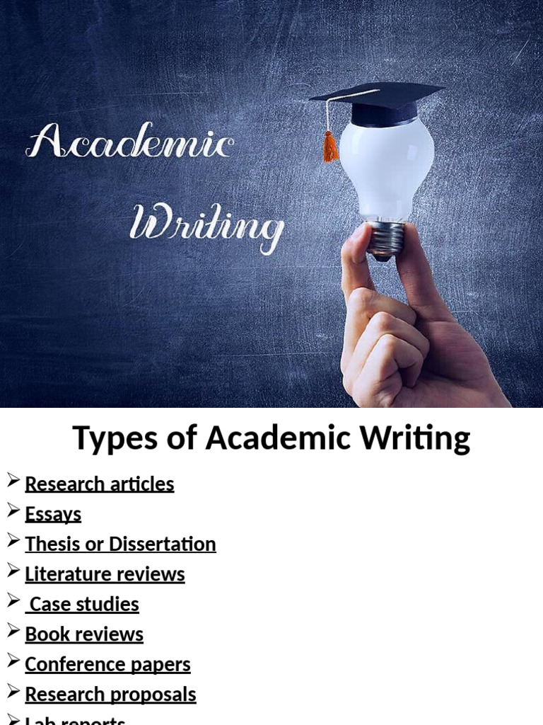 Types and Features of Academic Writing | PDF