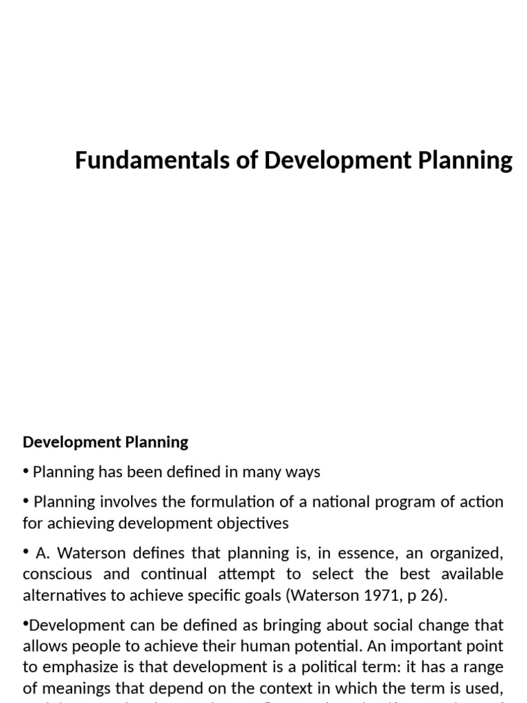 Development Planning 1st Lecture | PDF | Economic Growth | Neoclassical ...
