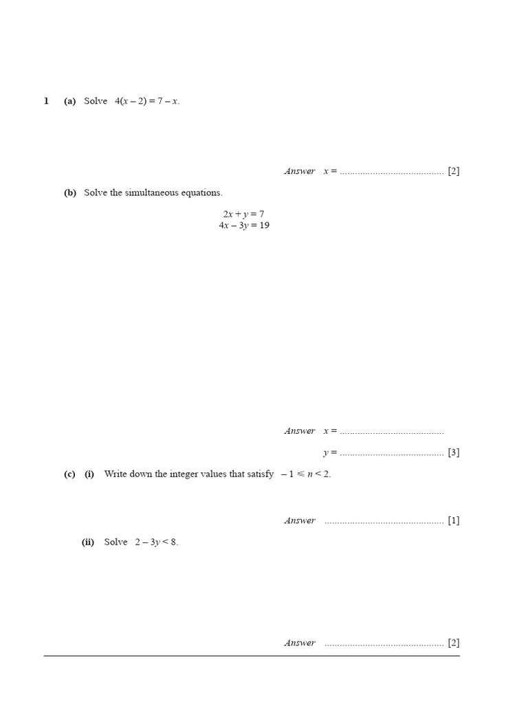 Class 11 Worksheet | PDF