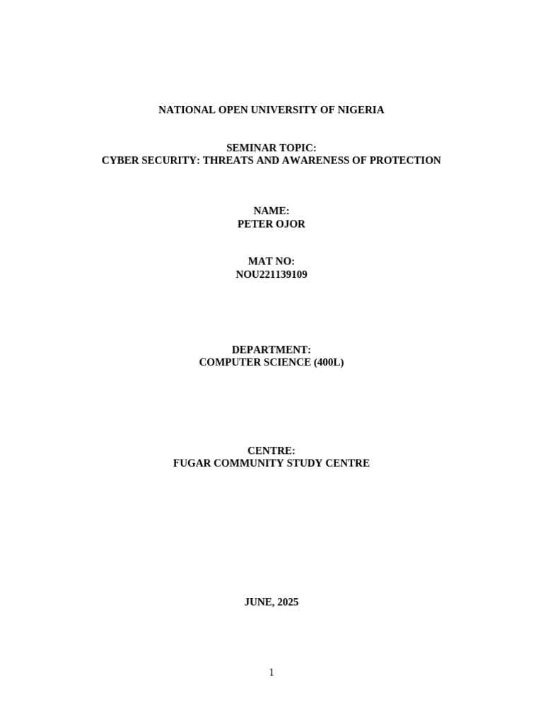 Cybersecurity Seminar Complete Part2 | PDF | Security | Computer Security