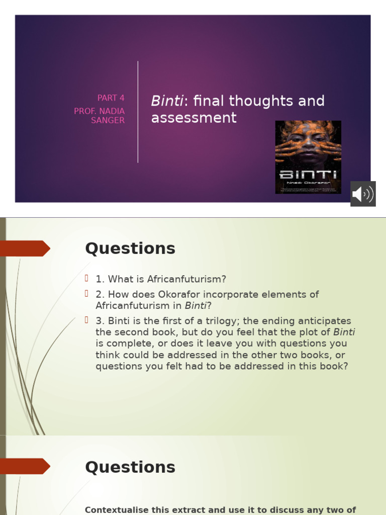 Binti Part 4 | PDF