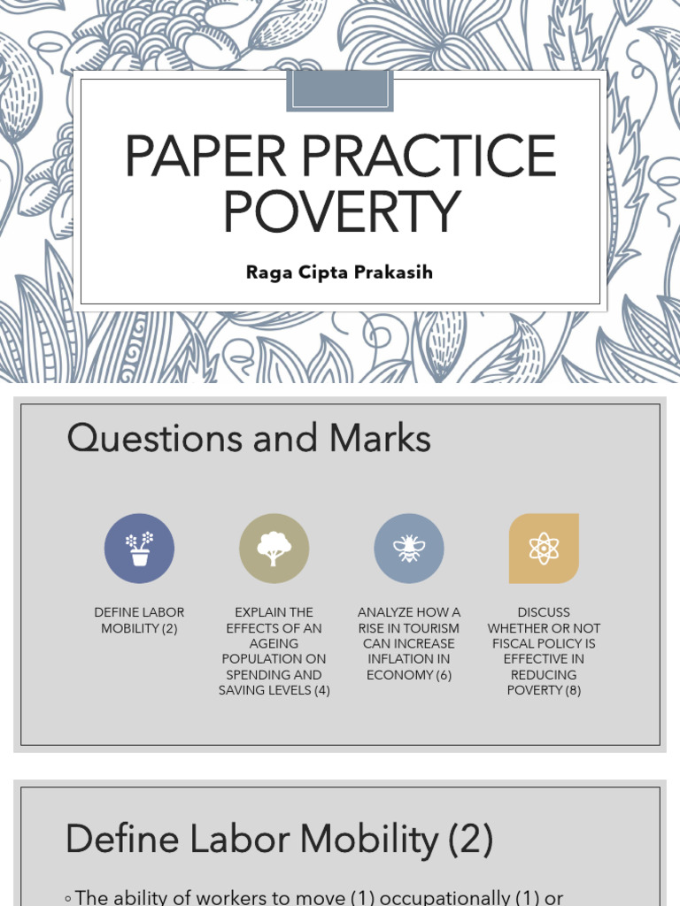 G10 Econs - Poverty Paper Practice | PDF | Taxes | Fiscal Policy