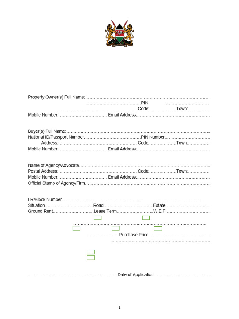 Property Valuation Application Form | PDF | Real Estate Appraisal ...