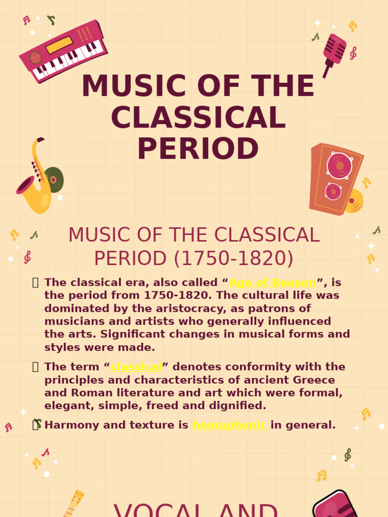 Classical Period Music Overview | PDF | Classical Period (Music ...