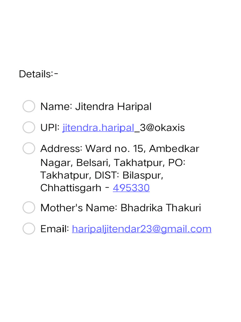 Jitendra Haripal UPI Work PDF | PDF