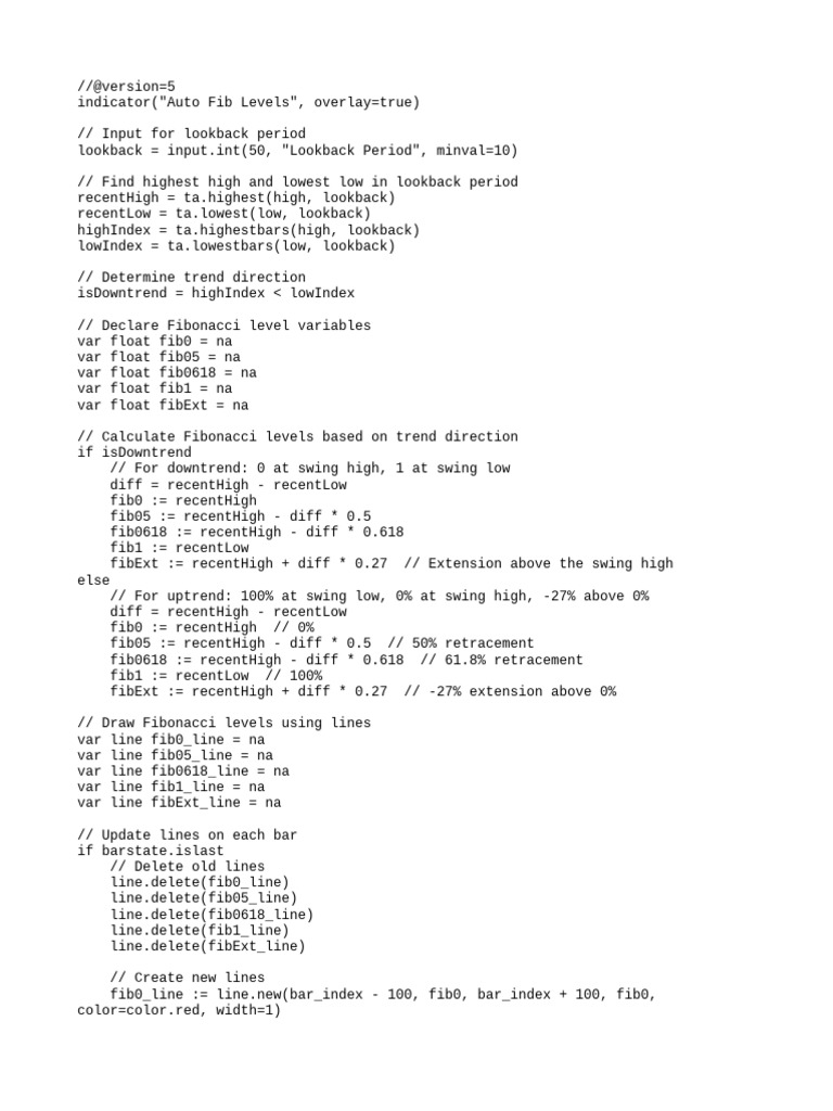 Autofib Levels | PDF