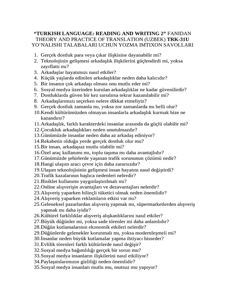 Final - Exam. Writing | PDF