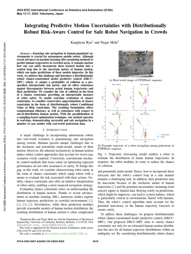2 Integrating Predictive Motion Uncertainties With Distributionally ...