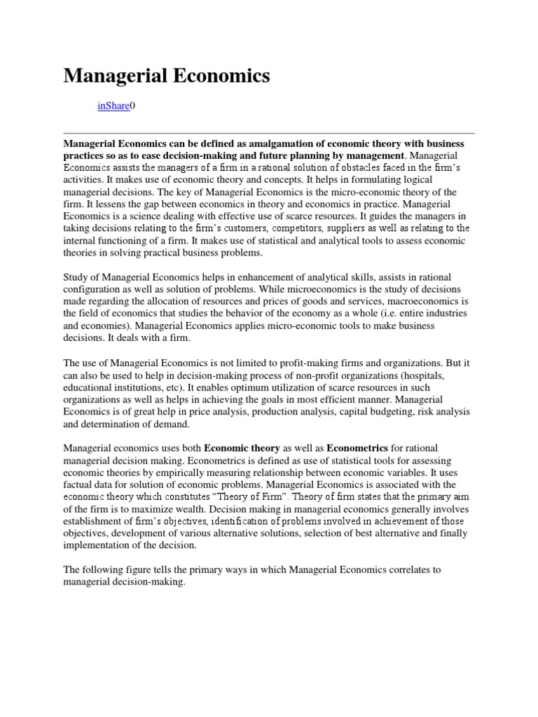 Managerial Economics | PDF | Demand Curve | Demand