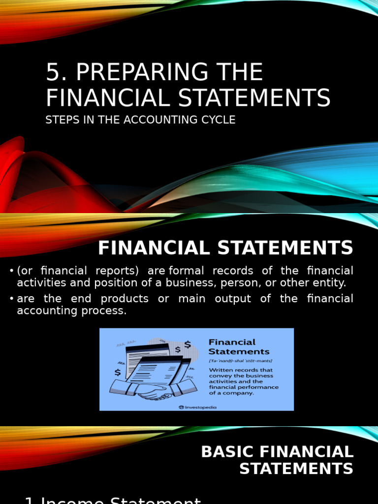 Financial Statements Overview Guide | PDF | Balance Sheet | Equity ...