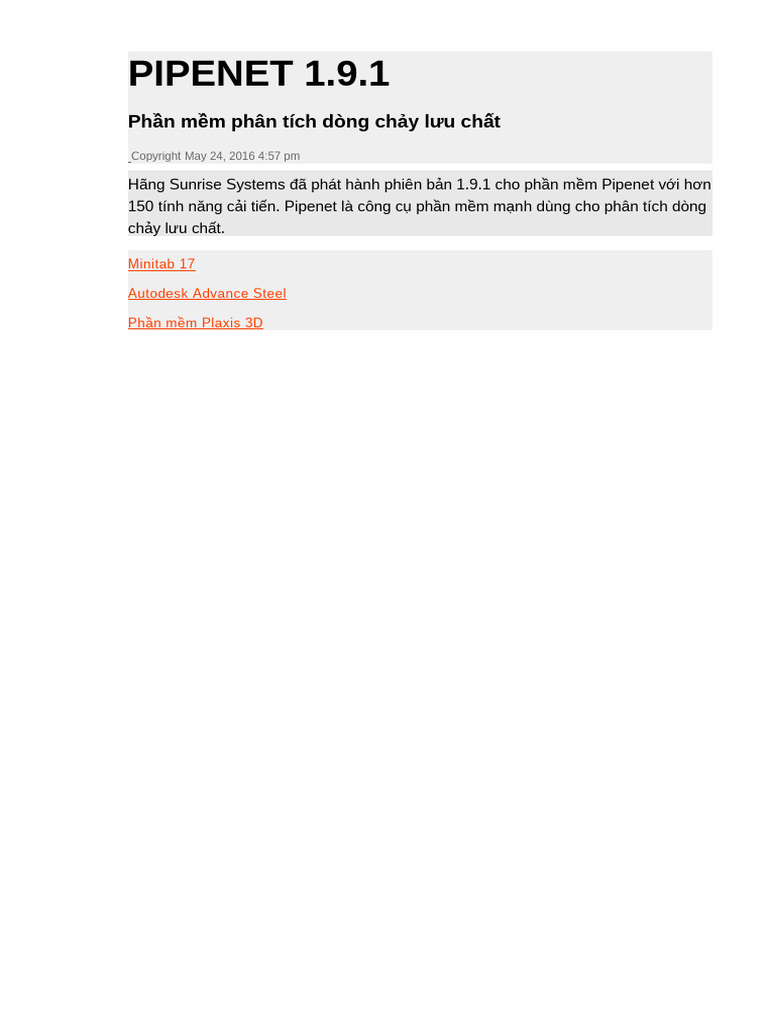 Pipenet 1 | PDF