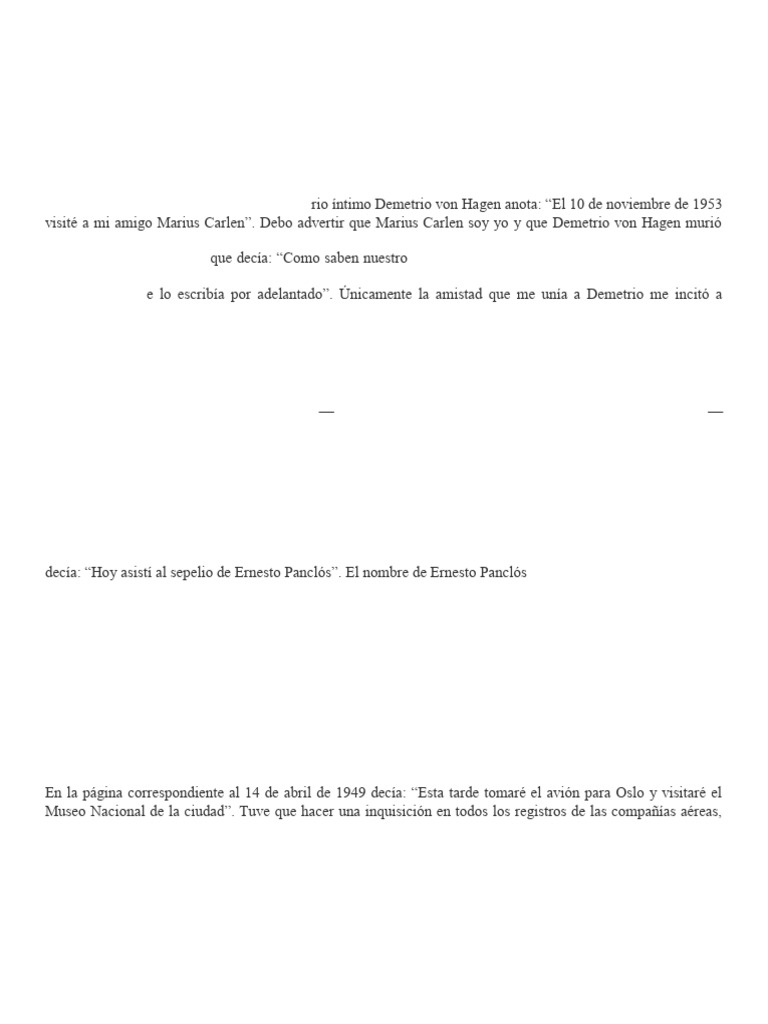 El enigma del diario de Demetrio | PDF
