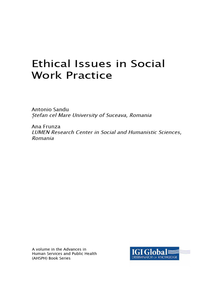 Ethics in Social Work Practice | PDF | Value (Ethics) | Individualism