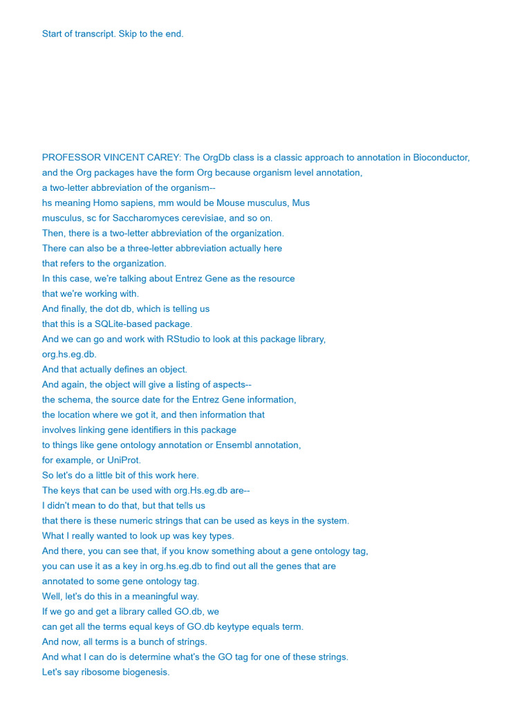 Annotation Tools For Systems Biology - Section 4 - Genomic Annotation ...