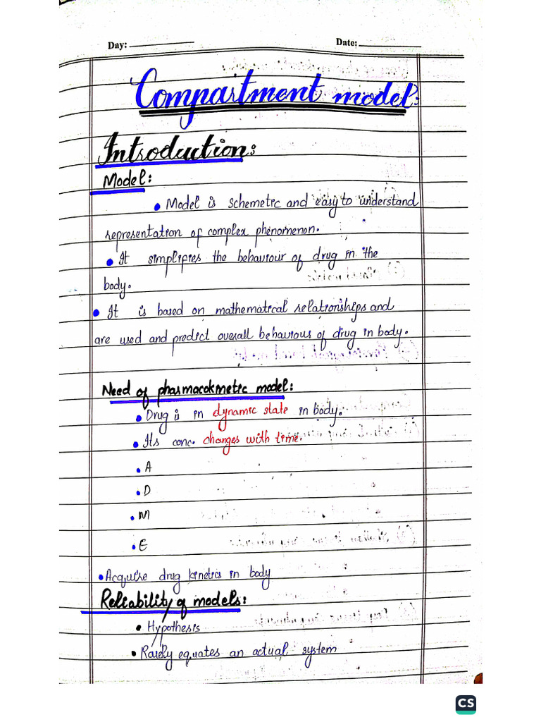 One Compartment Model (IV Infusion +IV Bolus+EV Administration) | PDF
