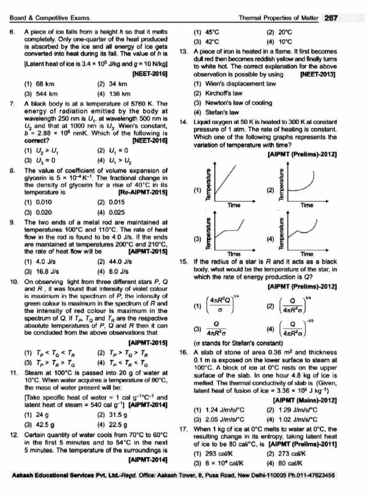 Thermal Properties of Matter-2 LNz | PDF